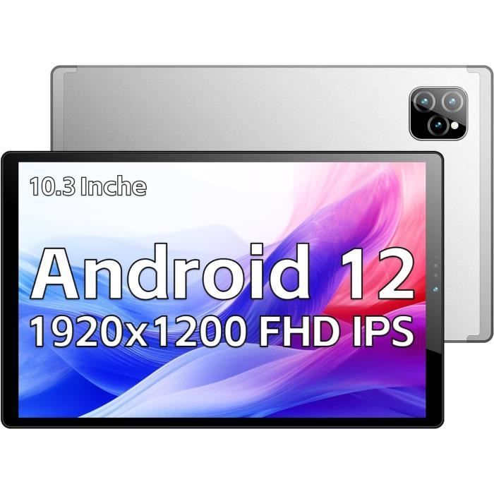 Tablette Android 12,Tablette 10.3 Pouces,Octa-Core 1.8Ghz-Processeur ...
