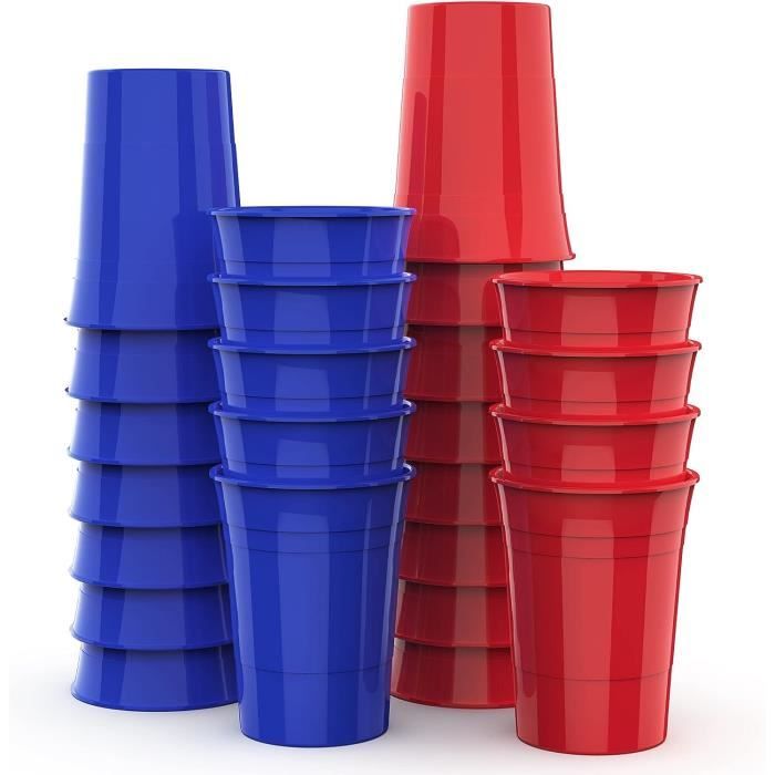 26 Pack Réutilisables Gobelets, Répétable Plastique DurTasse Incassable ...