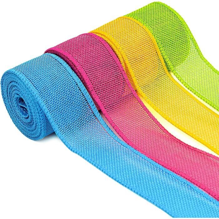 RUSPEPA Ensemble De Rubans En Toile De Jute De Pâques - Ruban En Toile ...