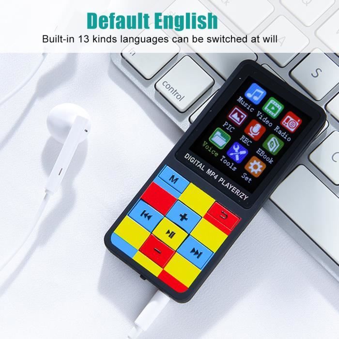 Mini mp3 T1 ultra-mince portable écran couleur 1,8 pouces MP3 mini ...