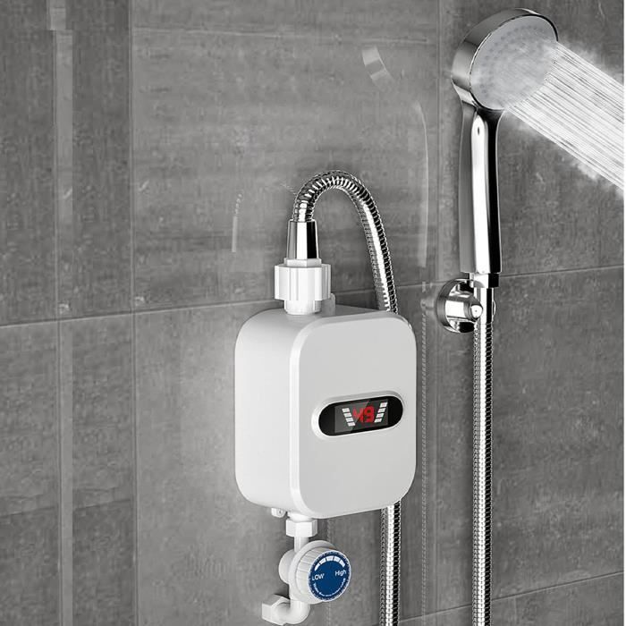 Mini Chauffe-Eau Électrique 3500 W 220 V Mini Chauffe-Eau Instantané Chauffage Rapide Avec ...