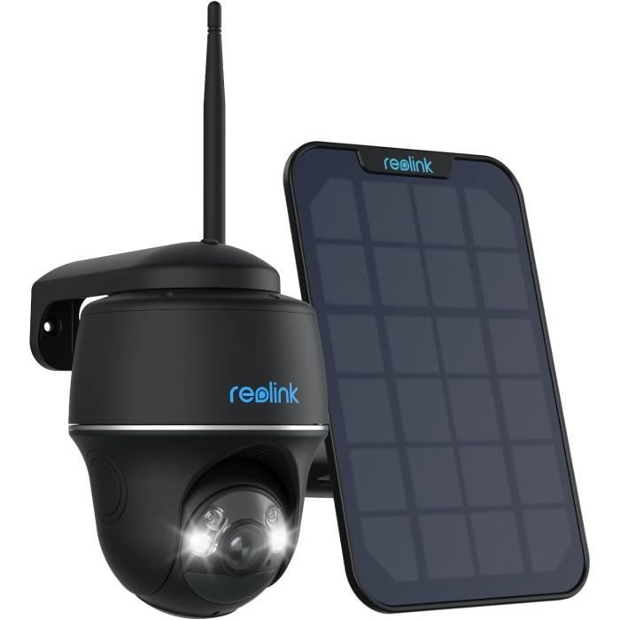 5Mp Camera Surveillance 2,4-5Ghz Wifi Sans Fil, Argus Pt+Panneau Solaire, 360° Camera Exterieur ...