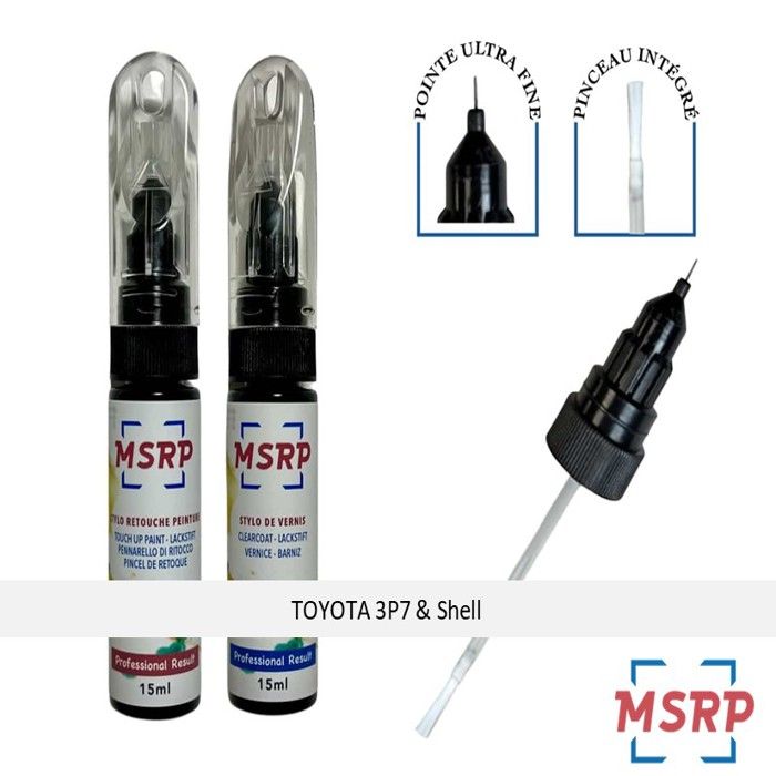 MSRP FRANCE - Kit stylos retouche peinture voiture pour TOYOTA 3P7 ...