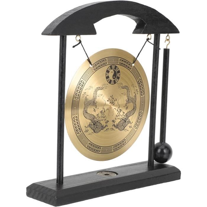 4 Pièces Gong Avec Support Gong Avec Support Et Maillet Bureau Mini