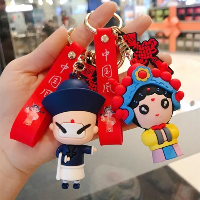 Keychain de style chinois d'opéra traditionnel à changement d'opéra ...