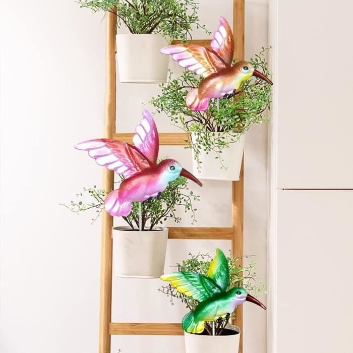 Décorations Murales En Forme De Colibri En Métal, Décoration De Jardin ...