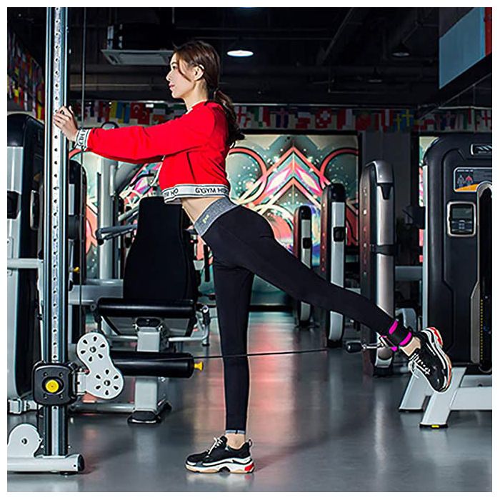INF Sangles de cheville Fitness Sangle de cheville Kickbacks Le noir ...