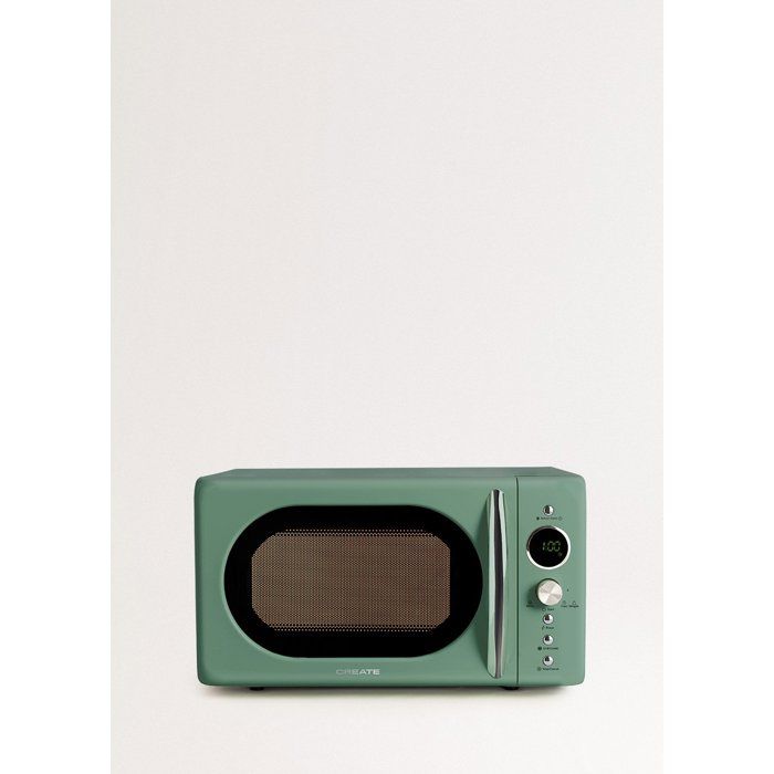 Micro-ondes rétro - CREATE - 20L - Gril numérique 900W - Plateau 245 mm ...