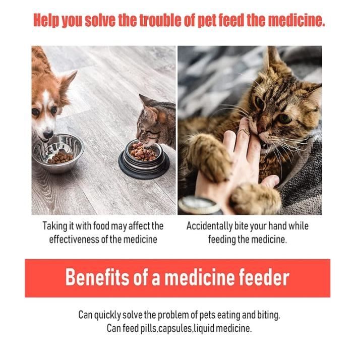 Lance Pilule Chat, Pet Pill Dispenser, Animaux Médecine Distributeur ...