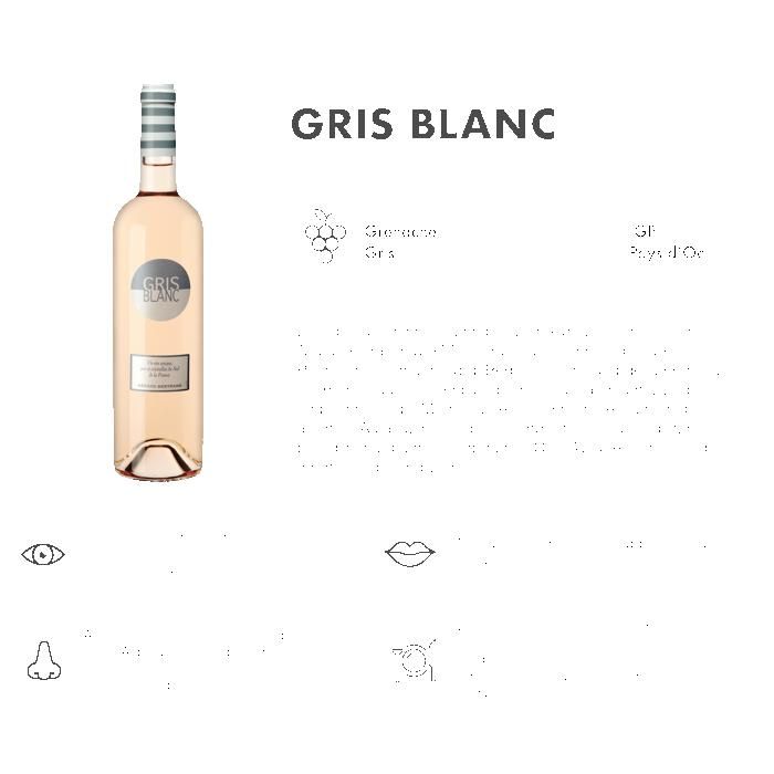 Gris Blanc 2025 vin rosé bio à vis Lot 6 Bouteilles 75cl - La cave ...
