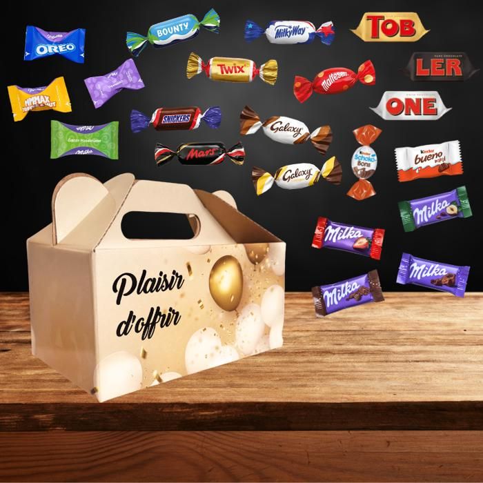 Ballotin Plaisir d'Offrir et son assortiment de 100 mini-chocolats ...
