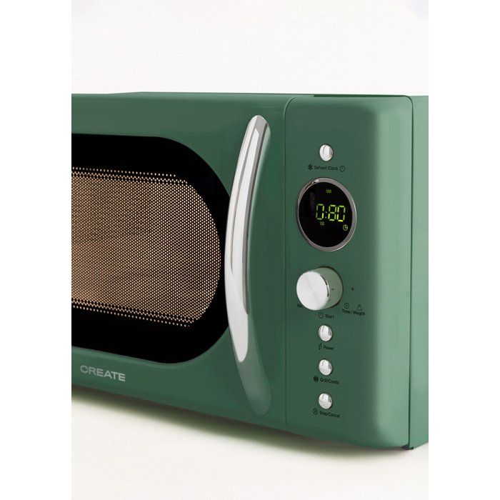 Micro-ondes rétro - CREATE - 20L - Gril numérique 900W - Plateau 245 mm ...