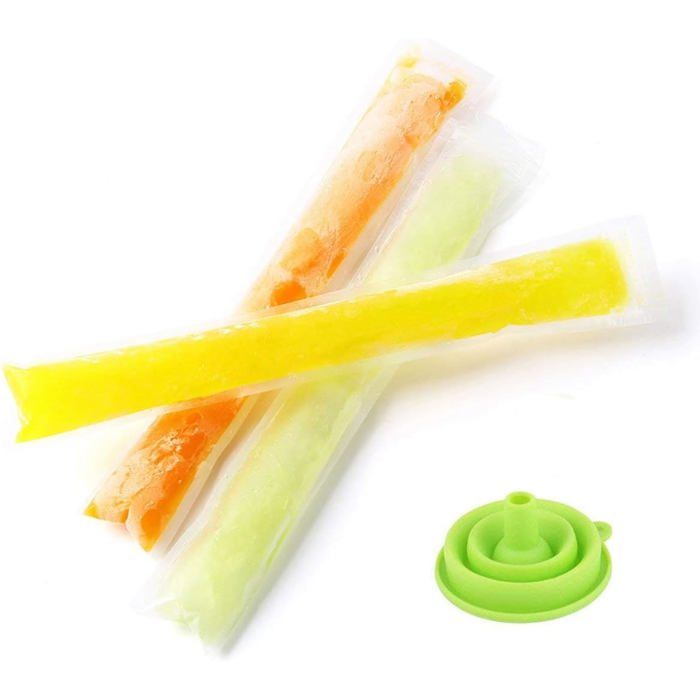 100 Sachets Transparents Sans BPA pour Glaces Maison – Formes ...