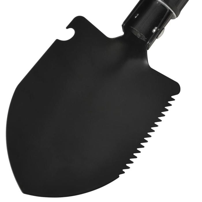 Pelle pliable multifonctionnelle - vidaXL - Acier au carbone - Noir ...