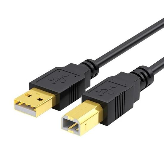 Câble d'imprimante USB 2.0 Type-C vers USB B,fils d'impression pour HP ...