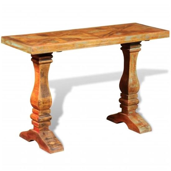 ZHUO Table console Bois de récupération massif Excellent VGEBY ...