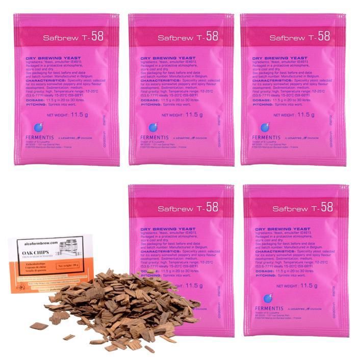 5 x Levure Fermentis T-58, Levure de Bière - Cdiscount Au quotidien