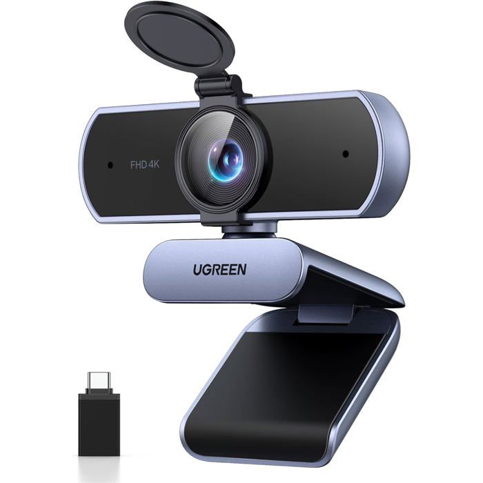 Webcam 4K - EDILIQ - 30 FPS - Autofocus - Deux micros antibruit ...
