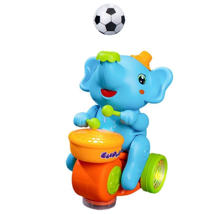 Éléphant Musical Rampant avec Tambours & Lumières LED - Jouet ...