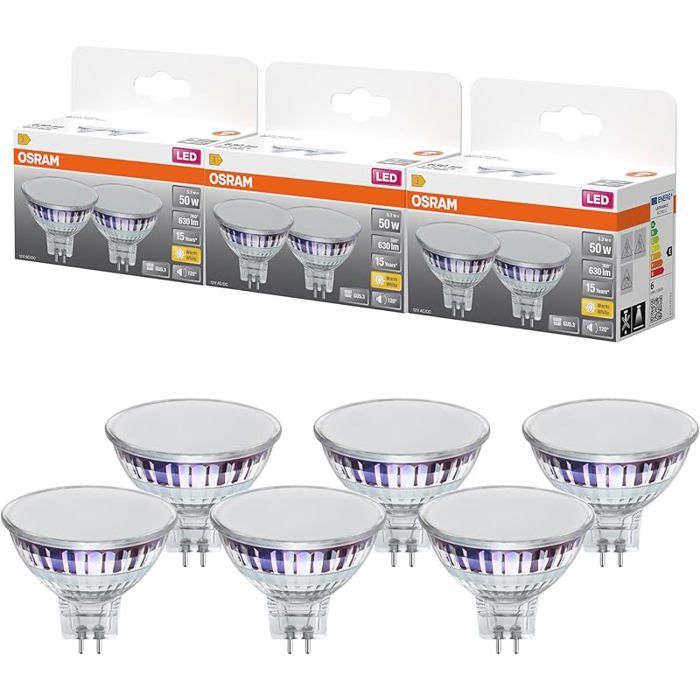 OSRAM Star MR16 LED Spot Light 5.3 W 827, Warm White 2700 K, GU5.3, 120 ...