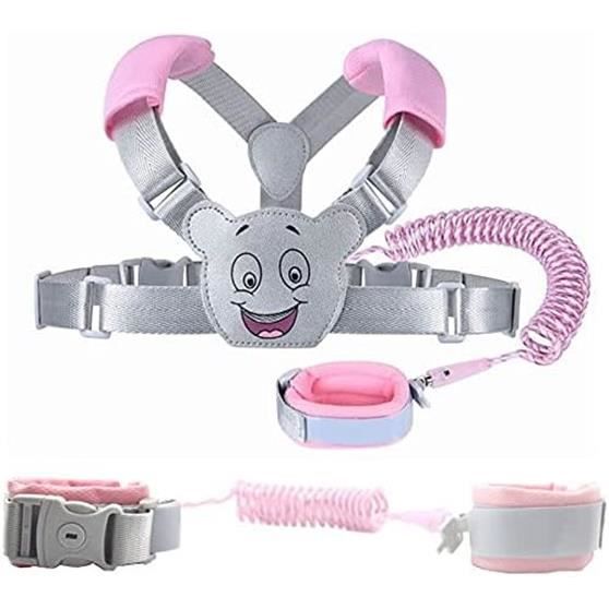 Harnais de sécurité pour enfant 3 en 1 - AQSACOKIYA - Rose - Mixte - 8 ...