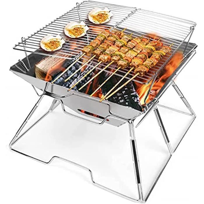 Barbecue Au Charbon Inoxydable À L'extérieur BBQ Portable Barbecue ...