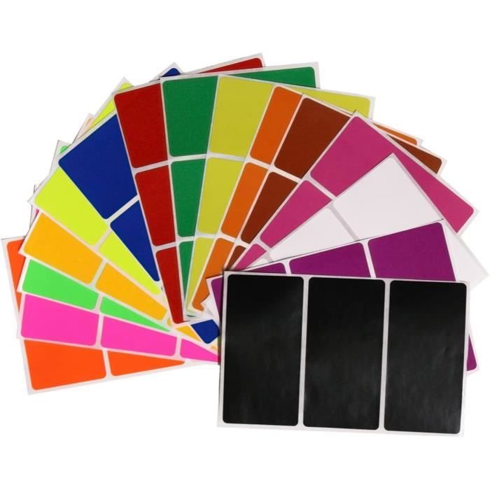 Royal Green Gommettes Étiquettes Autocollantes Rectangulaires Bleu ...