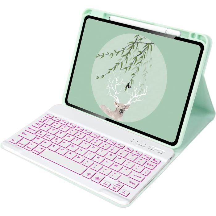 Clavier Azerty Pour Xiaomi Pad 5-5 Pro, Clavier Détachable Rétroéclairé ...