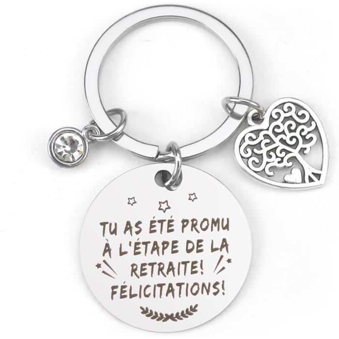 Cadeau Retraite Femme Porte Clef Retraite Cadeau Retraite Homme Cadeaux ...