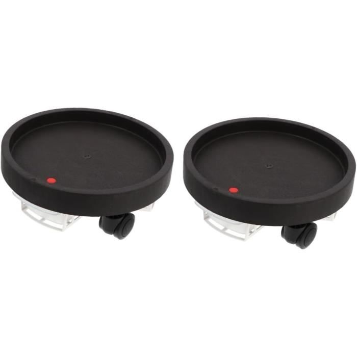 2 Pièces Plateau De Jardinière À Roulettes Pots De Fleurs En Plein Air ...