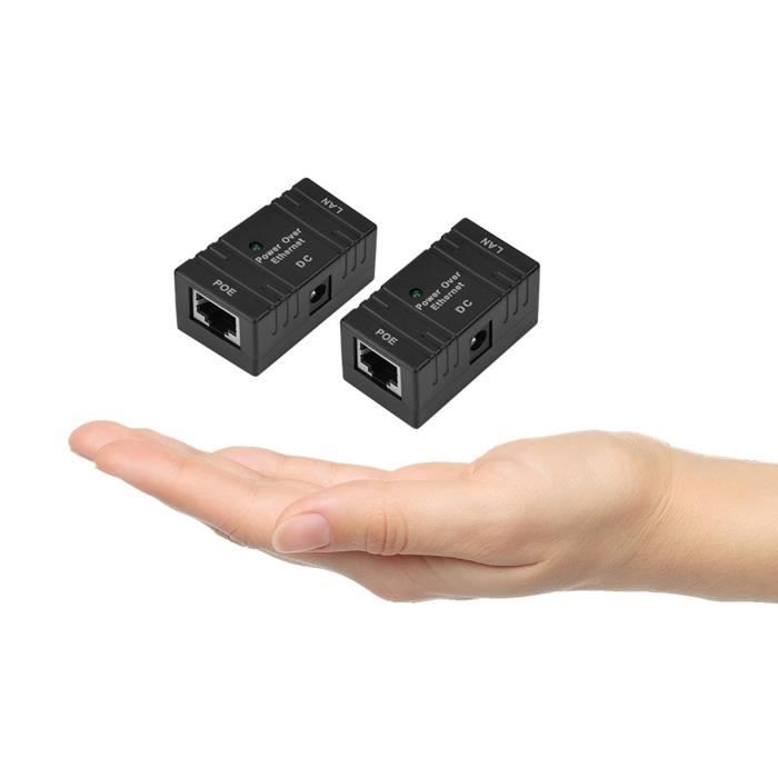 EJ.life injecteur poe 2PCS RJ45 POE Module d'alimentation adaptateur ...