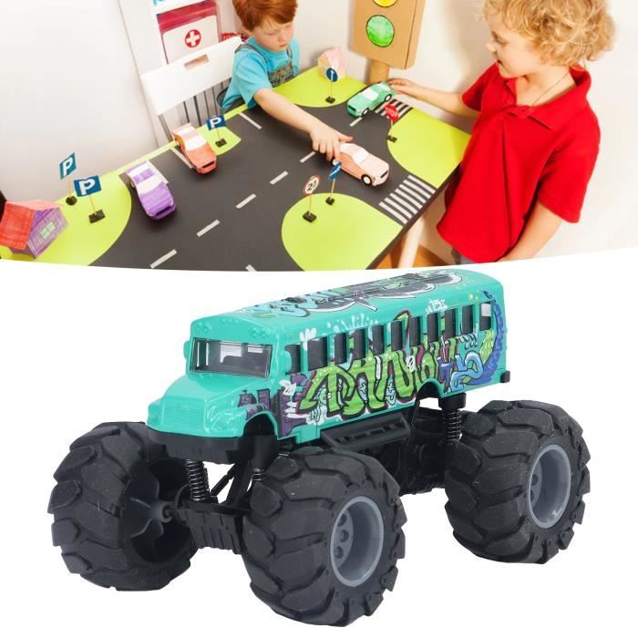 YINN Alliage BA8foot School Bus Pull Back Model, 1:43 Boy Toy (Vert) A8 ...