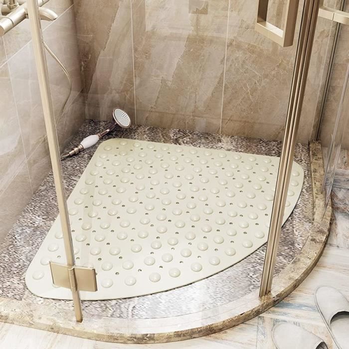 Tapis Douche Antiderapant Tapis de Douche PVC, Tapis Douche Angle avec ...