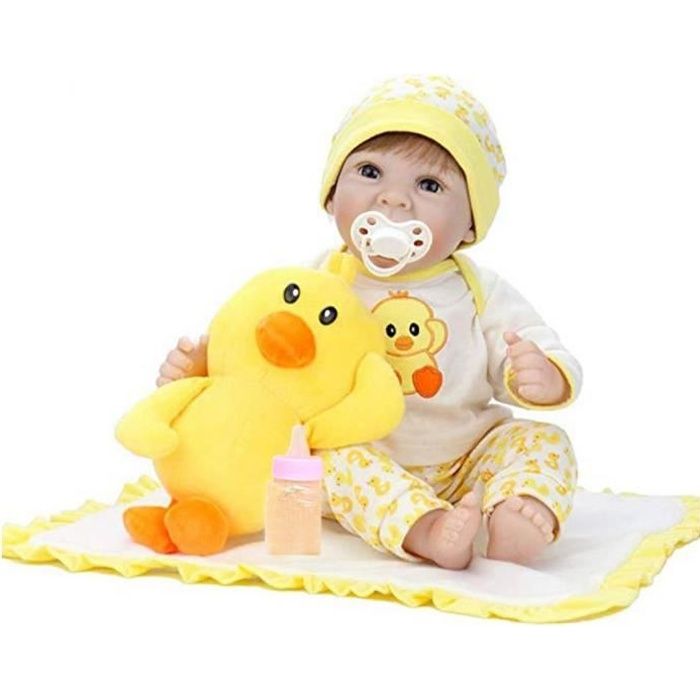 Reborn Pouper Enfants Jouer à Lifelike Simulation Silicone Bébé nouveau ...