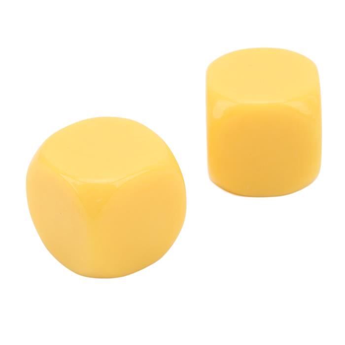 Mxzzand jeu de dés à coins ronds 6 pièces grand jeu de dés coin rond ...