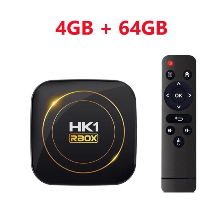 Boîtier Smart TV - RNCYN - HK1RBOX H8S - Android 12 - 4 Go RAM - 64 Go Stockage - 6K - Cdiscount ...