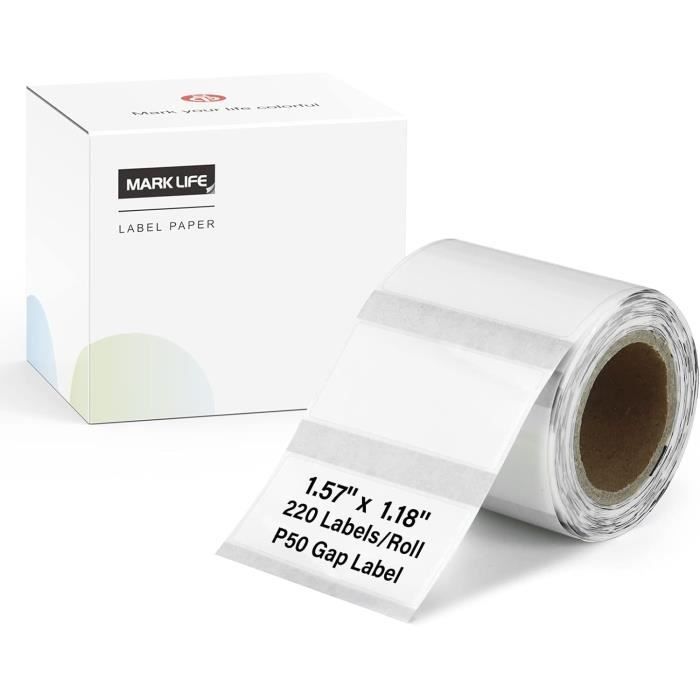 1.57"x0.78' ' Thermal Labels for Marklife P50 Label Printer, Multi ...