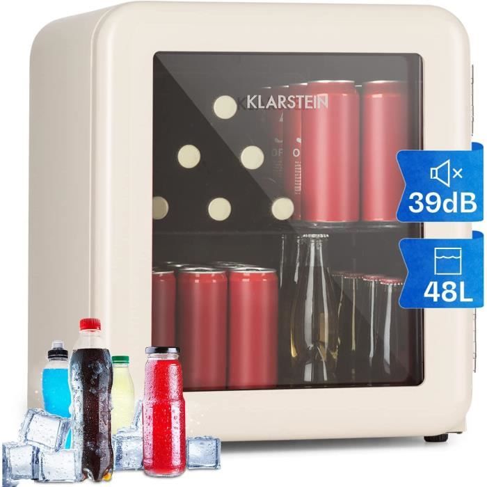 KLARSTEIN Mini Frigo de Chambre de 48L pour Boissons et Bieres, Petit ...