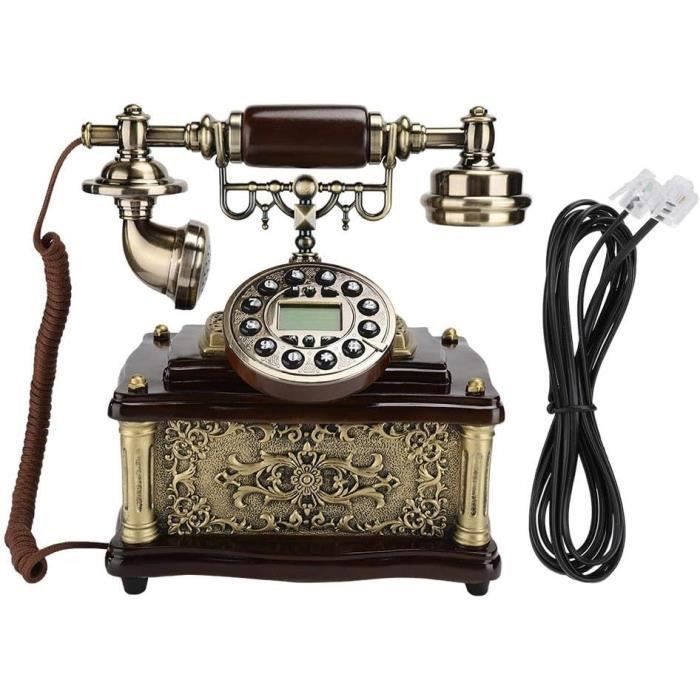 Téléphone Fixe Filaire Rétro, Téléphone Européen Filaire De Bureau ...