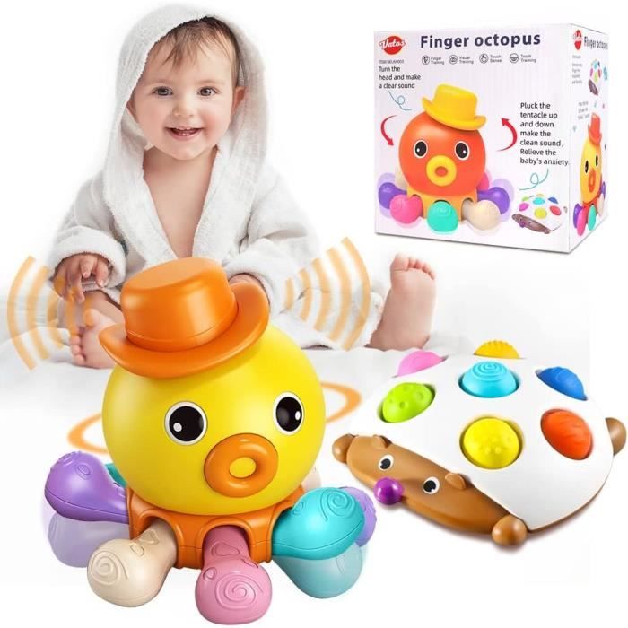 VATOS Jouets Montessori Jouets sensoriels Pieuvre et Hérisson en ...