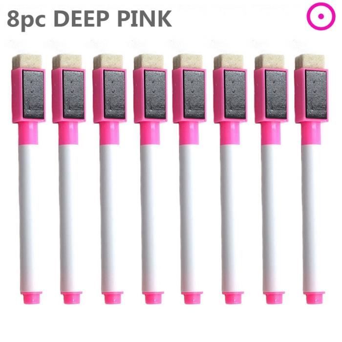 STYLO,8pc Deep Pink--Stylo magnétique pour tableau blanc coloré, 8 ...