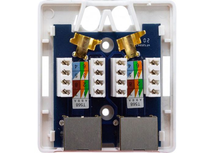 CONECTICPLUS Boitier mural RJ45 2 ports Cat5e blindé - Cdiscount ...