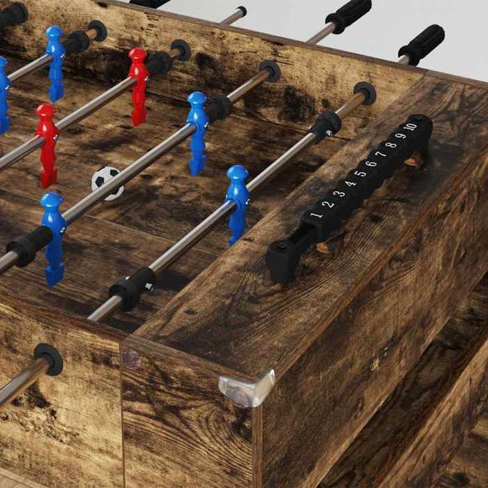 Table de Foosball Chêne fumé 125 x 60,5 x 80 cm- MOTHINESSTO ...