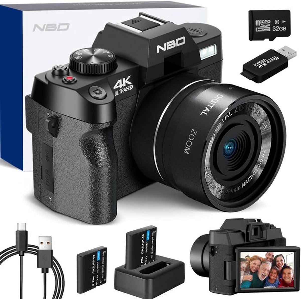 Appareil Photo numérique 4K Caméra vidéo 48MP Zoom numérique 4K ... Appareil Photo numérique 4K Caméra vidéo 48MP Zoom numérique 4K ...