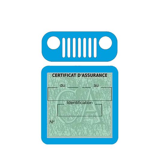 Porte étui vignette autocollant voiture JEEP VS103-Bleu Clair STICKERS ...