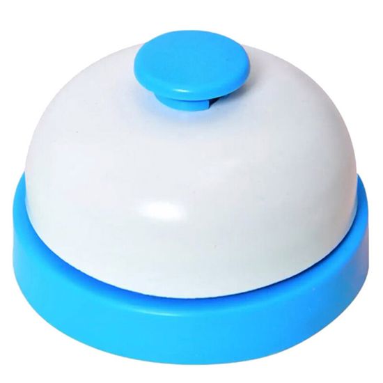 Cloche à sonnette portable en acier inoxydable,à surface lisse,pour ...