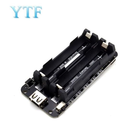 Module à 2 canaux - Bouclier De Charge De Batterie Pour Wemos Raspberry Pi 18650, Esp32 Esp32s ...