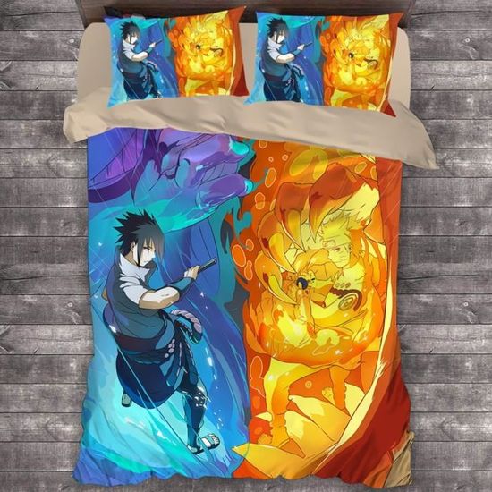 Nouveau Naruto parure de lit double pleine reine King Size Itachi ...