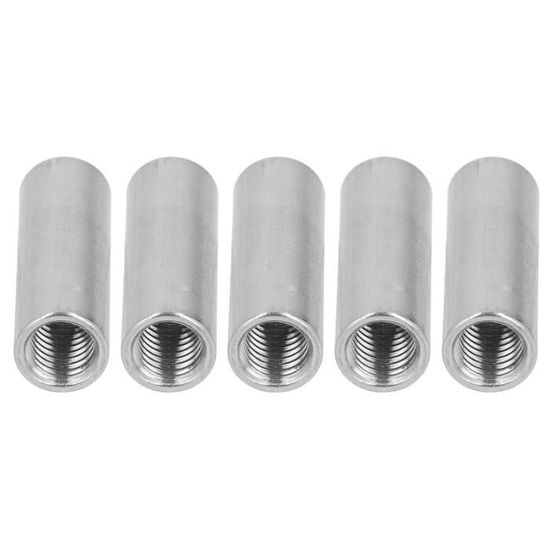 Cikonielf crou d'accouplement à filetage femelle 5 Pièces M12 écrous D'accouplement Cylindriques ...