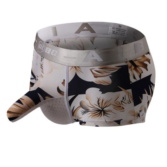 Caleçon,Boxer fourreau pour homme, sous vêtements, soie glacée, pénis ...
